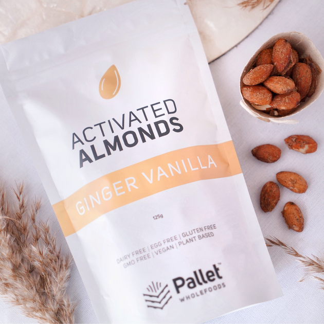 Buy Vegan Activated Ginger Vanilla Almonds | Pallet Wholefoods | Pallet ...